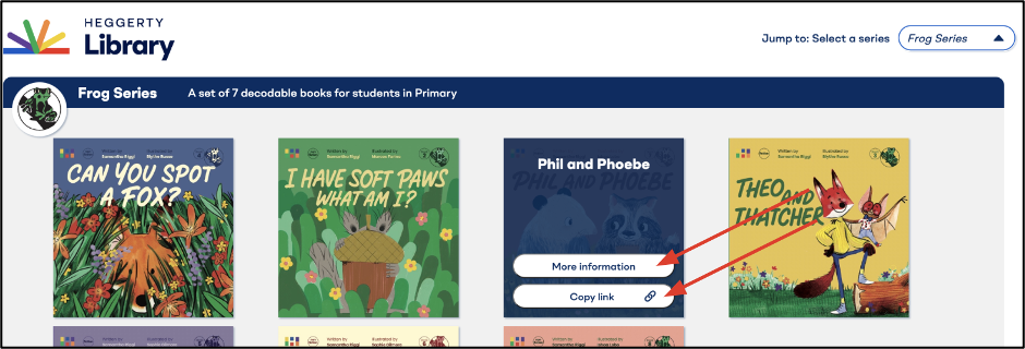How do I navigate the Decodables Library on myHeggerty?