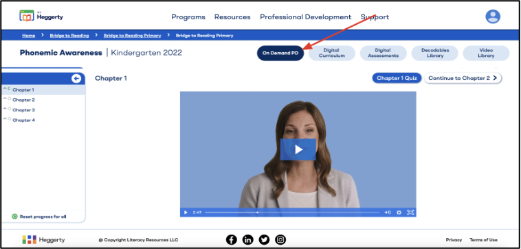 How do I navigate the On Demand PD on myHeggerty?