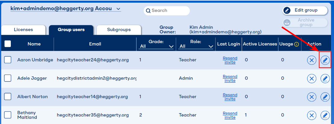 What are the different roles that users can have in myHeggerty?
