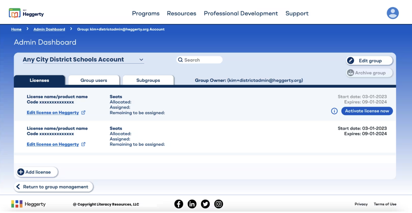 myHeggerty Admin Getting Started Guide