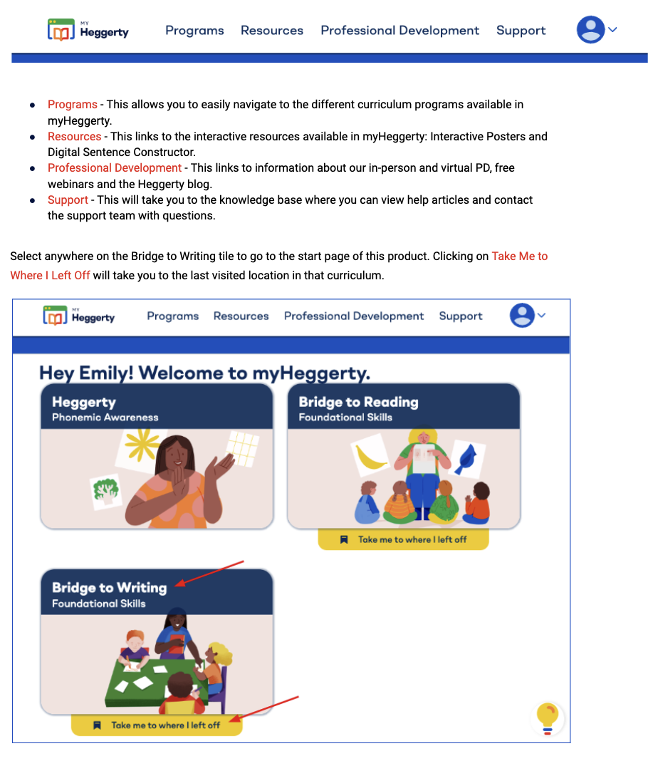 Getting Started with Bridge to Writing