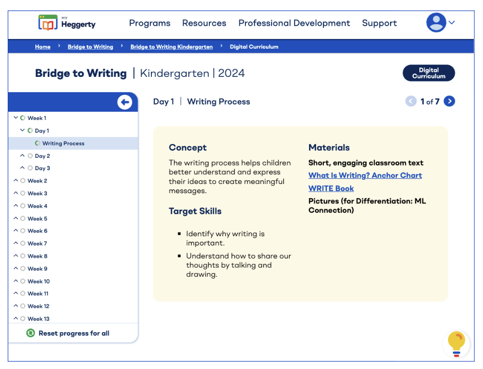 Getting Started with Bridge to Writing